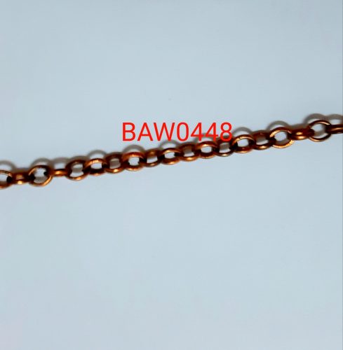 Rantai metal hitam kemerahan panjang 1 meter (BAW0448) | KURSUS KRIYA